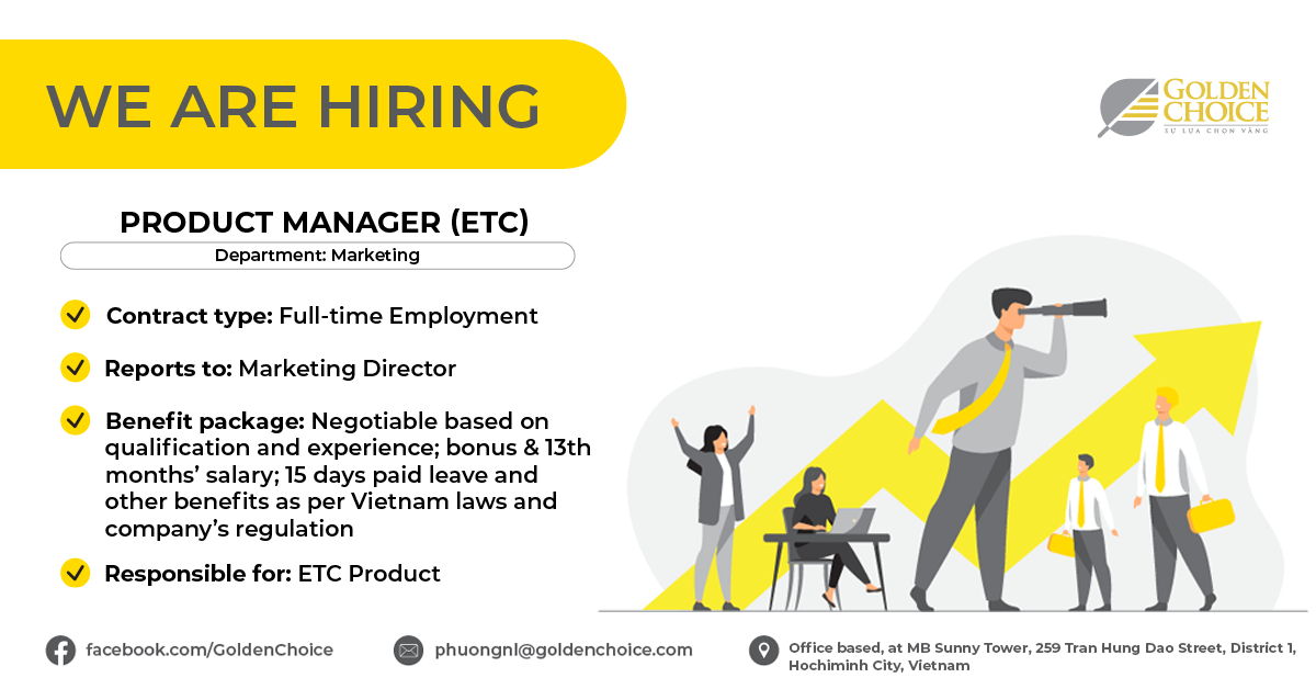 Product Manager (ETC) | Golden Choice